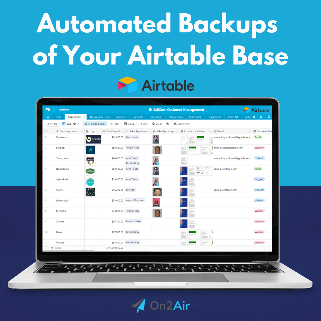 On2Air Backups | BuiltOnAir