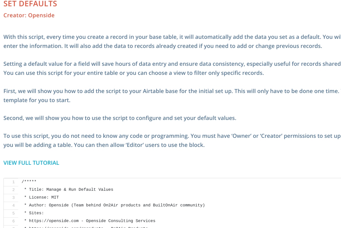 Script Directory from BuiltOnAir | BuiltOnAir